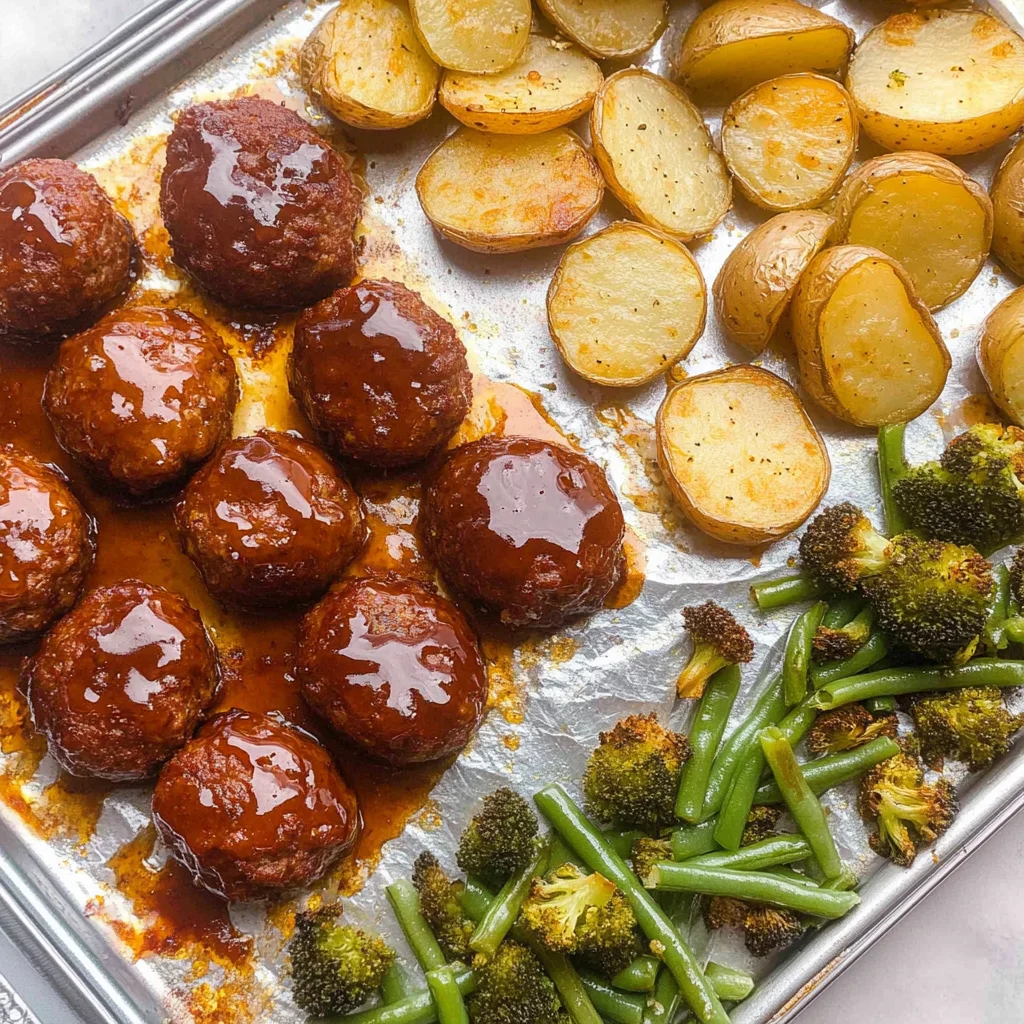 Sheet Pan Mini Meatloaf and Roasted Potatoes