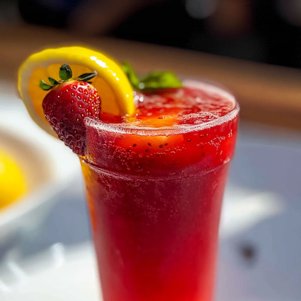 The Best Hibiscus Tea Strawberry-Lemonade Refresher