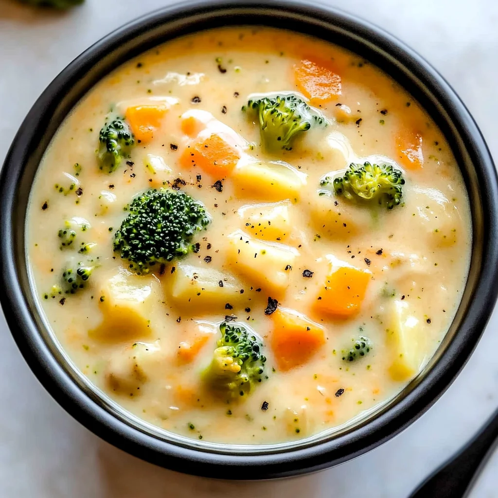 Broccoli Potato Cheese Soup Recipe