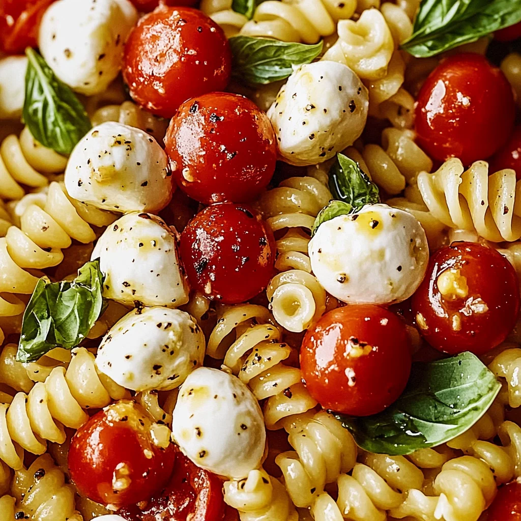Creamy Caprese Pasta Salad