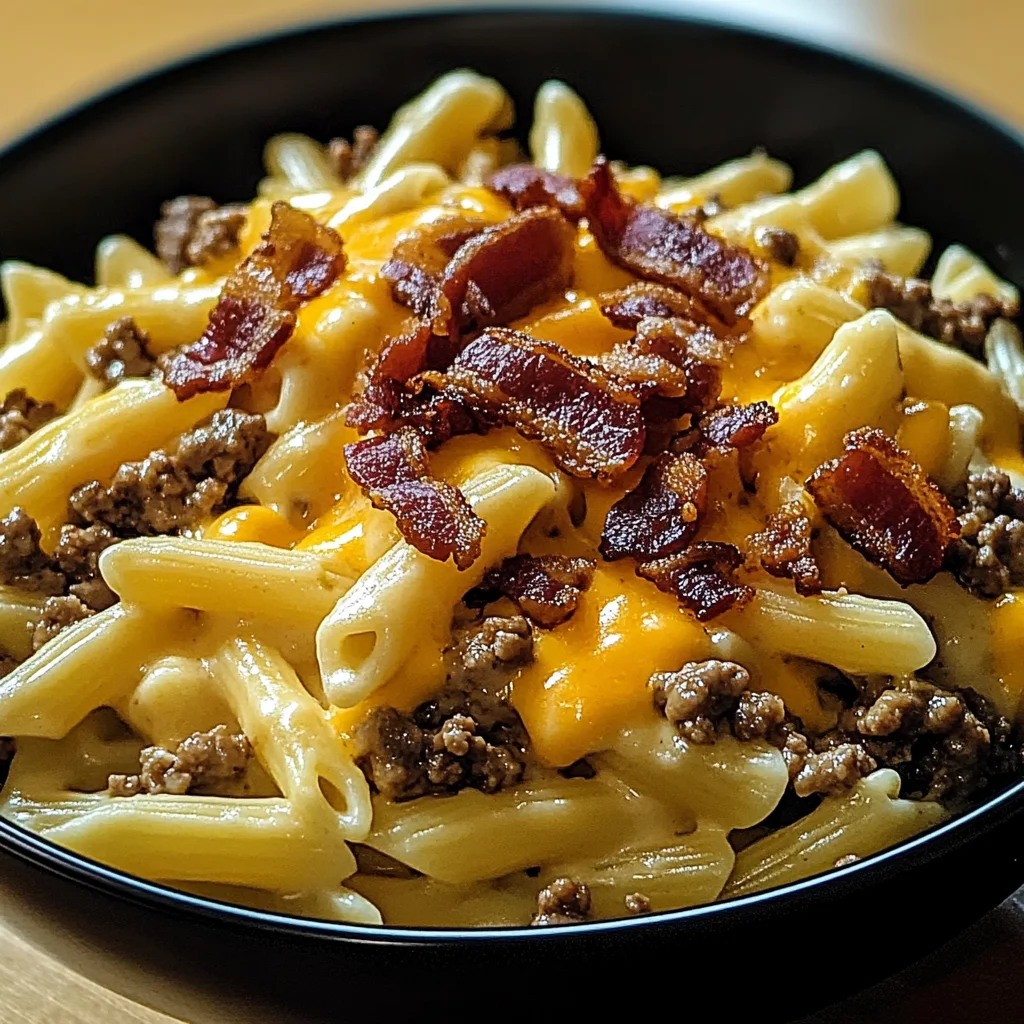 Loaded Bacon Cheeseburger Pasta