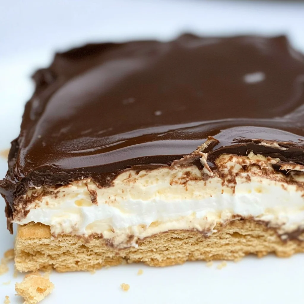 No-Bake Chocolate Eclair Cake Recipe