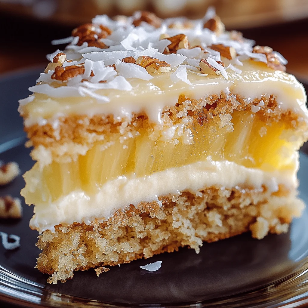 Pineapple Coconut God Bless America Cake