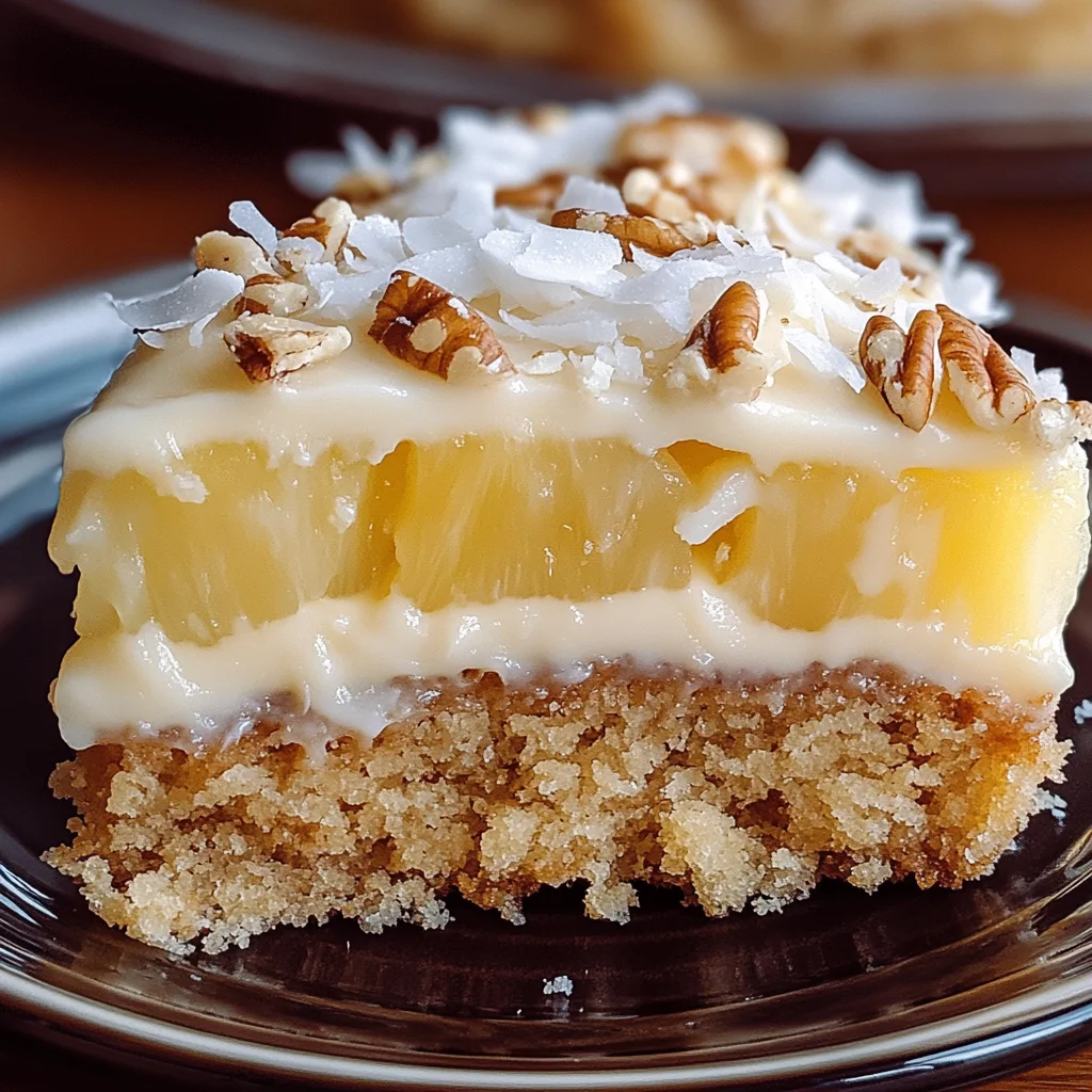 Pineapple Coconut God Bless America Cake