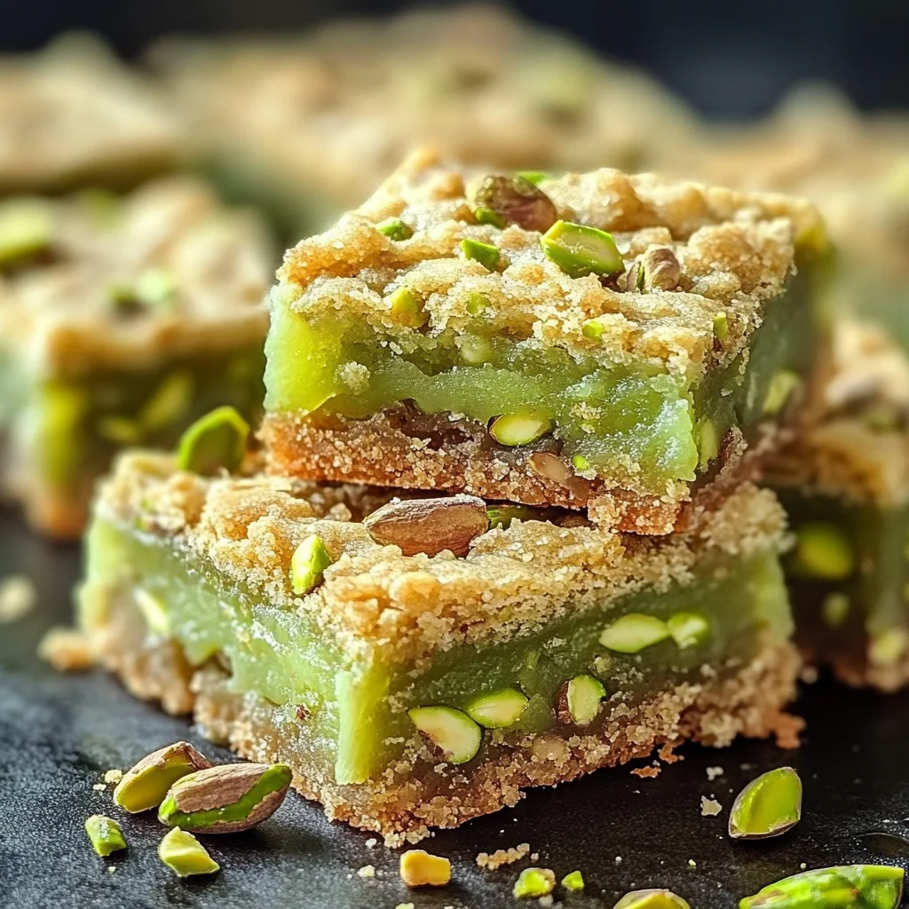 Pistachio Dream Cookie Bars