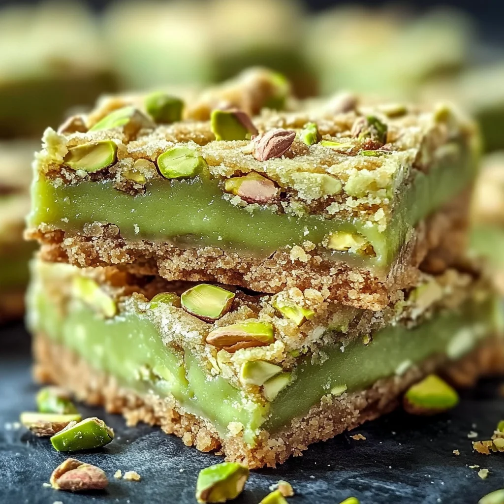 Pistachio Dream Cookie Bars