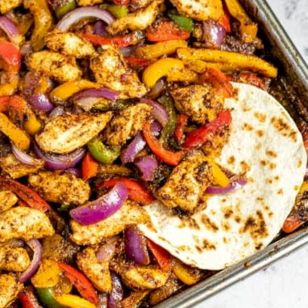Sheet Pan Chicken Fajitas